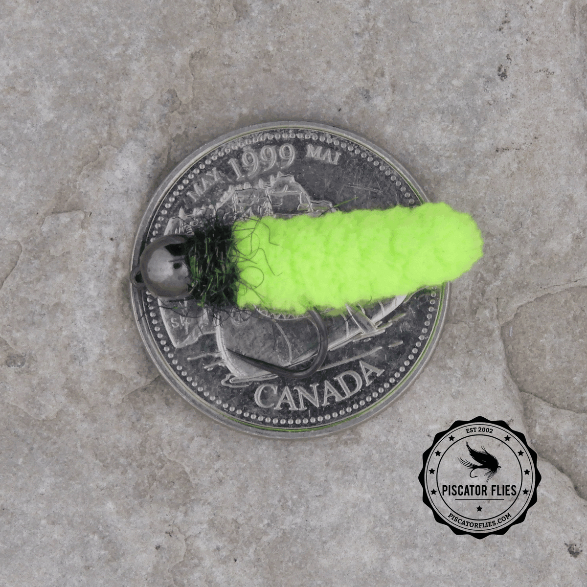 Chartreuse Bead Head Mop Fly – Piscator Flies
